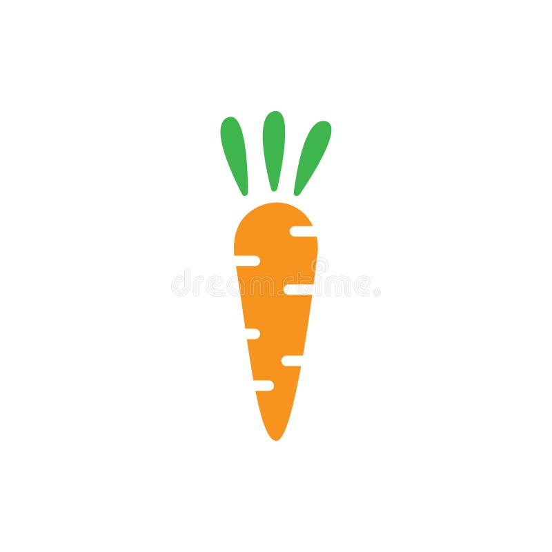 Carrot Icon On A White Background Vector Illustration Stock Vector