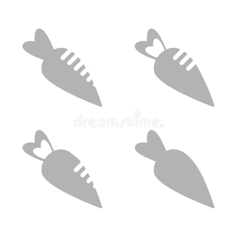 Carrot Icon Healthy Diet White Background Vector Illustration Stock ...
