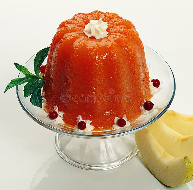 Carrot jelly with apples stock photo. Image of plate, meat - 2295304