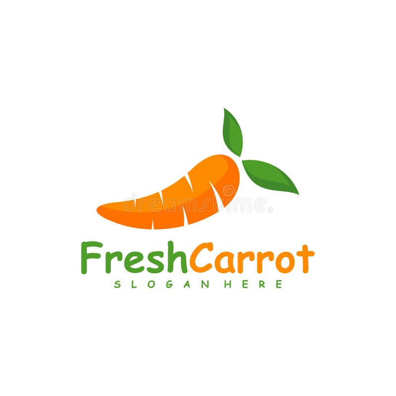 Carrot Logo Design Vector, Creative Carrot Logo Design Template ...