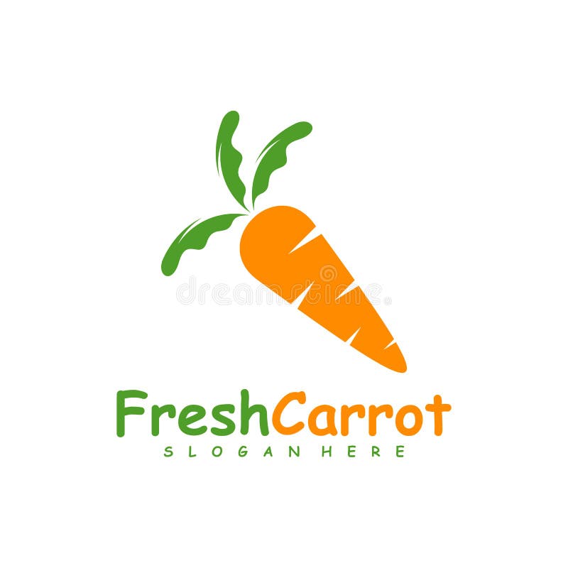 Carrot Logo Design Vector, Creative Carrot Logo Design Template ...