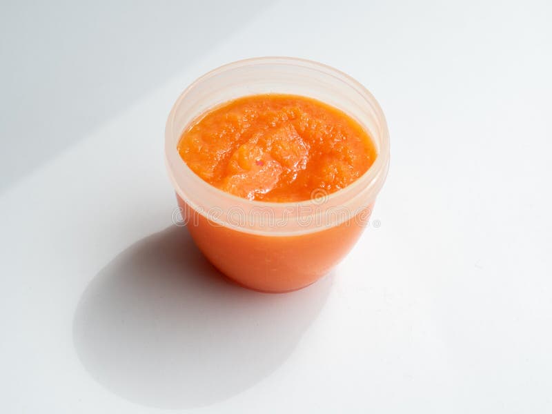 Carrot Mash or Puree, Baby Food Stock Photo - Image of mash, container ...