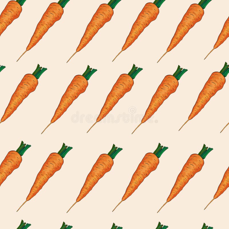 Carrot pattern stock vector. Illustration of element - 41208660