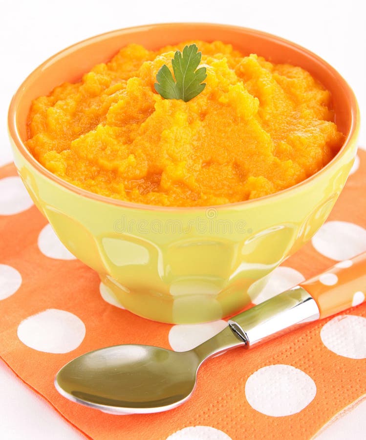 Carrot puree stock image. Image of mixed, child, bowl - 32655697