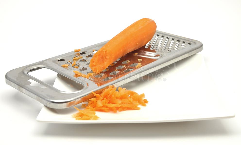 Carrot rasping stock photo. Image of white, view, close - 18243224