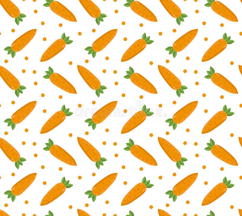 Carrot Seamless Pattern, Endless Background, Texture. Vector ...
