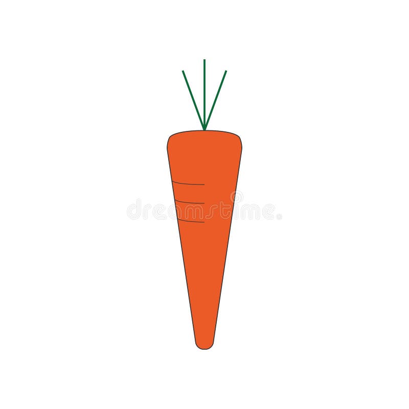 Carrot simple icon stock vector. Illustration of leaf - 181571673
