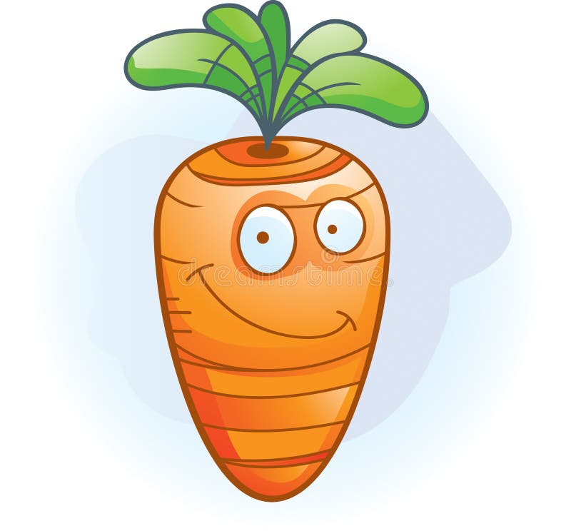 Carrot Smiling stock vector. Illustration of carrot, cartoon - 14942979
