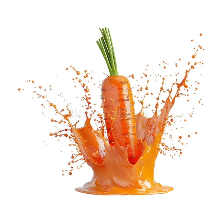 Carrot Splash on Transparent Background - Ai Generated Stock ...