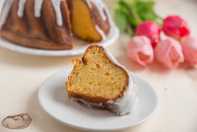 Carrot Sponge Cake for Easter Stock Photo - Image of easter, cake: 88488480