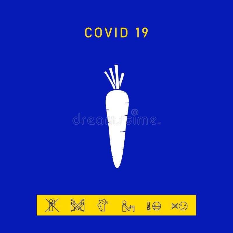 Carrot Symbol Icon. Graphic Elements for Your Design Stock Illustration ...