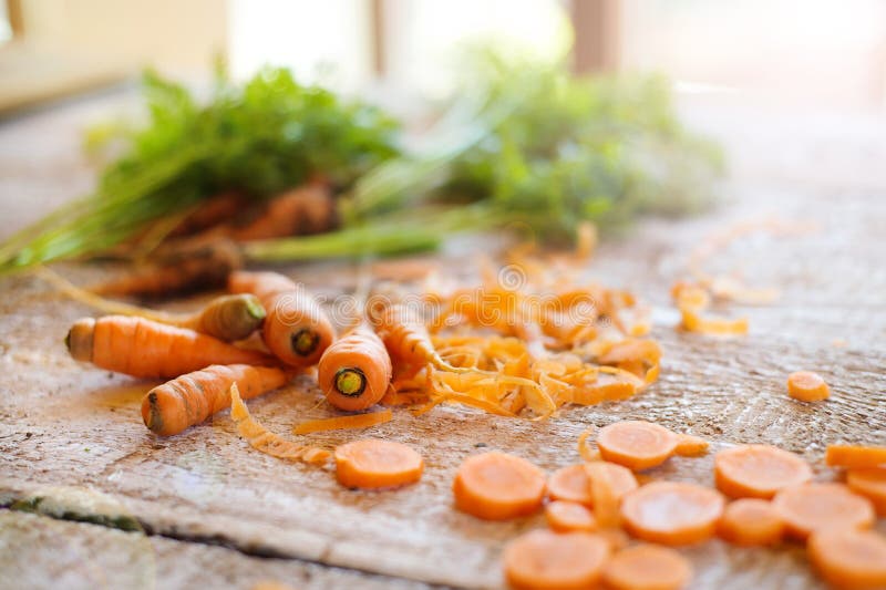 Carrot on a table stock image. Image of plant, food, harvest - 60398801
