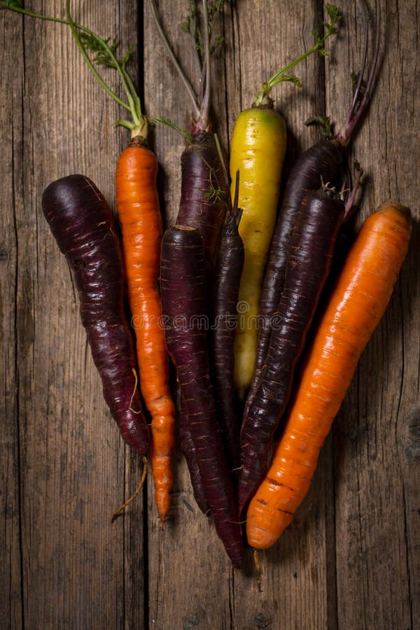Carrot on the Table, Top View Stock Photo - Image of cooking, garden ...