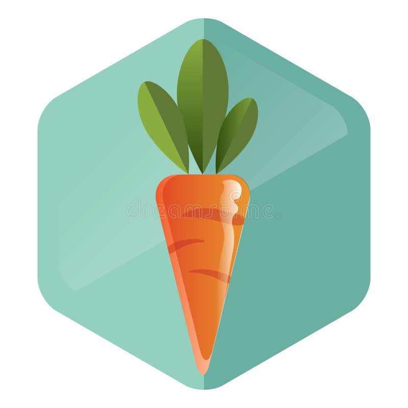 Carrot. Vector Illustration Decorative Design Stock Vector ...