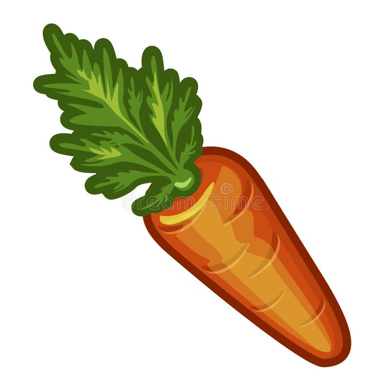 Carrot in stock illustration. Illustration of food, cartoon - 90872215