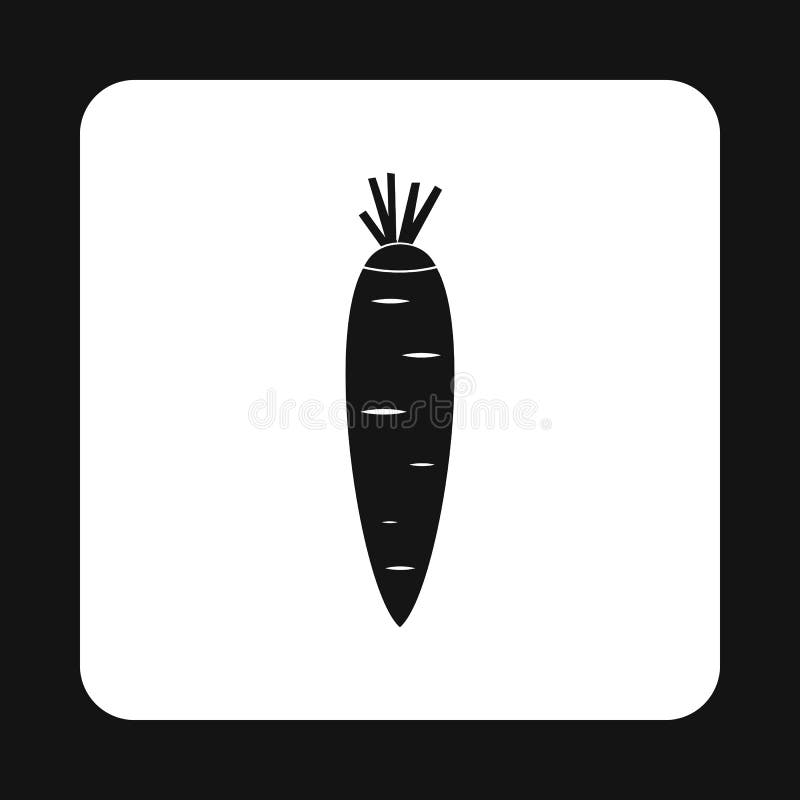 Carrots icon, simple style stock vector. Illustration of abstract ...