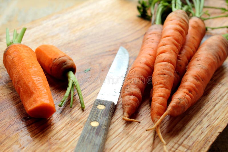 Carrots Cutted in Stripes Isolated on White Stock Photo - Image of ...