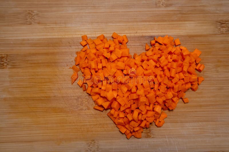 Carrots in the Shape of a Heart. Stock Image - Image of lunch, tasty ...
