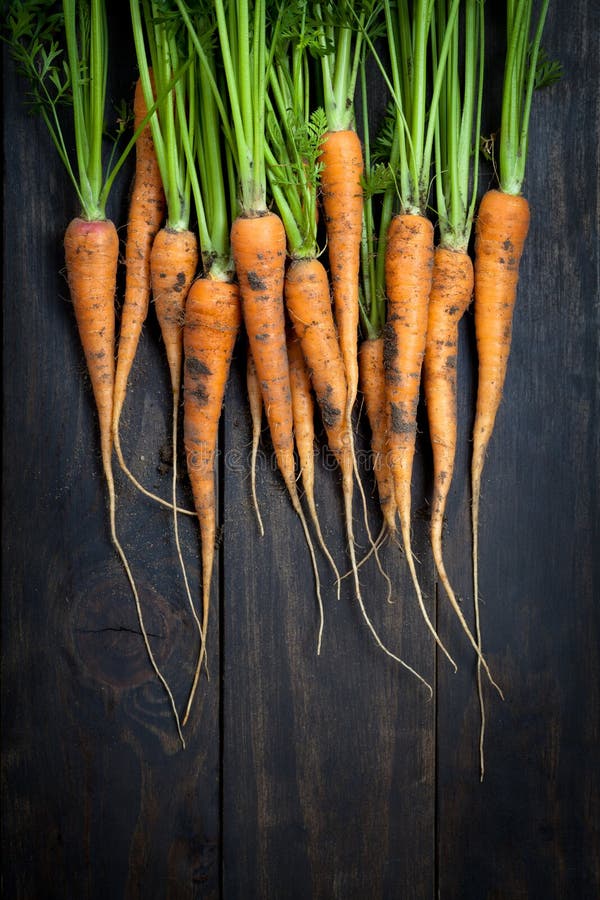 Bunch of Fresh Organic Beetroots and Carrots on Wooden Rustic Table ...