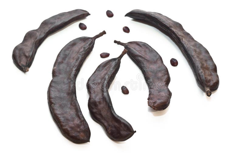 Carrubba en karaatzaden stock afbeelding. Image of groep - 33052223