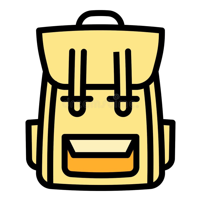 Carry Backpack Icon, Outline Style Stock Vector - Illustration of ...