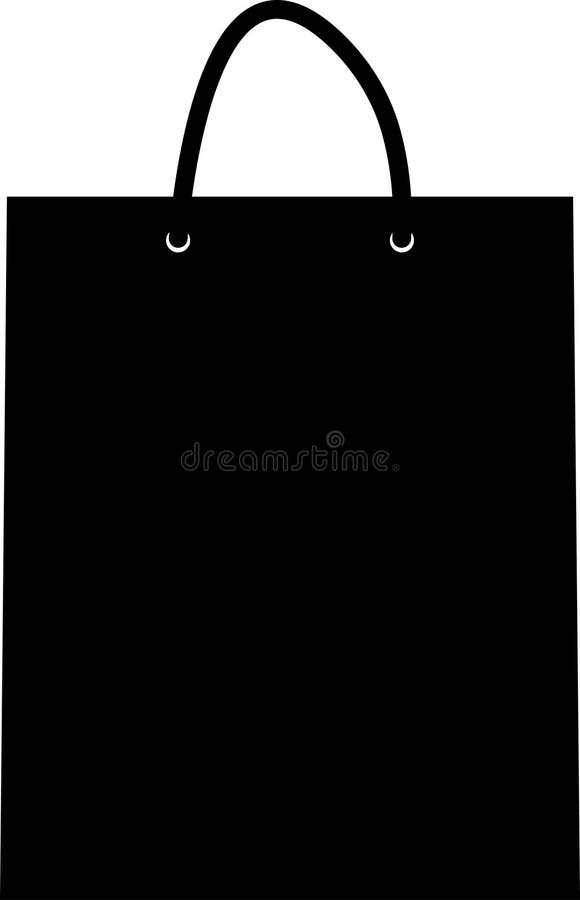 Carry Bag Black, Black Bag, Paper Bag, Shopping Carry Bag Stock Vector ...