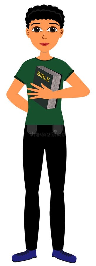 Carry a bible stock illustration. Illustration of christianity - 94731375