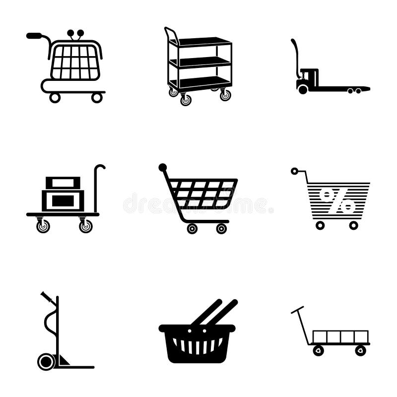 Carry the Goods Icons Set, Simple Style Stock Vector - Illustration of ... Carry the Goods Icons Set, Simple Style Stock Vector - Illustration of ...