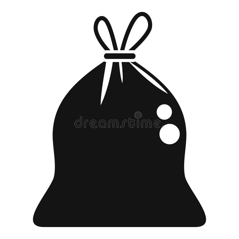 Carry Handle of Trash Bag Icon Simple Vector. Urban Clean Stock Vector ...