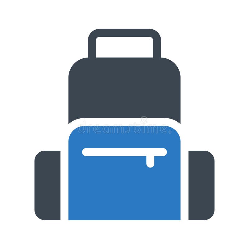 Carry Vector Thin Line Icon Stock Vector - Illustration of school ...