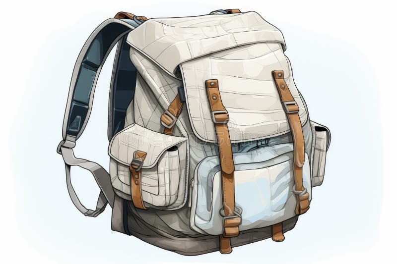 Carrying Backpack Design. Generate Ai Stock Illustration - Illustration ...