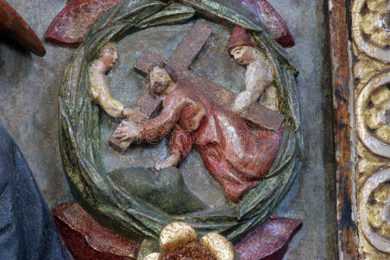 Christ Carrying the Cross, Detail from Passion and Resurrection of ...