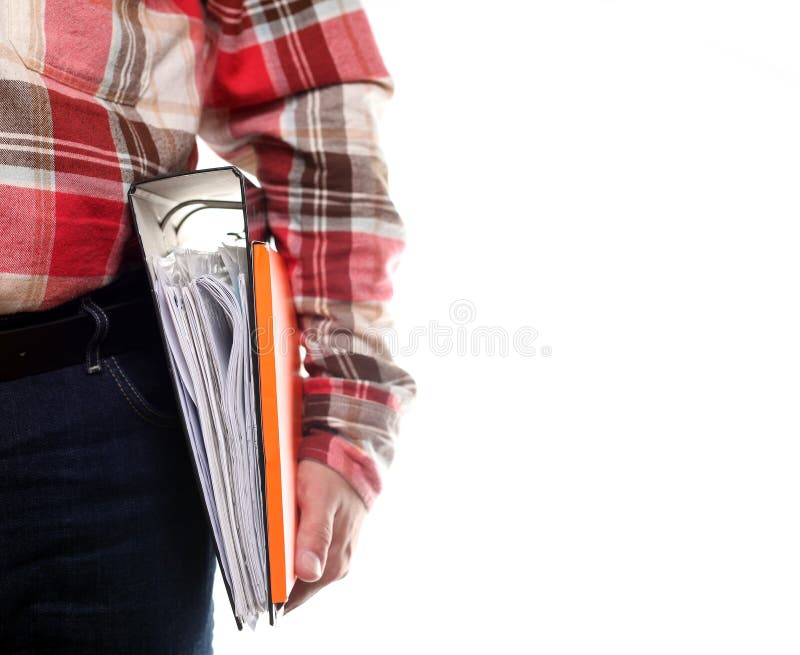 Carrying file folders stock photo. Image of document - 15849806