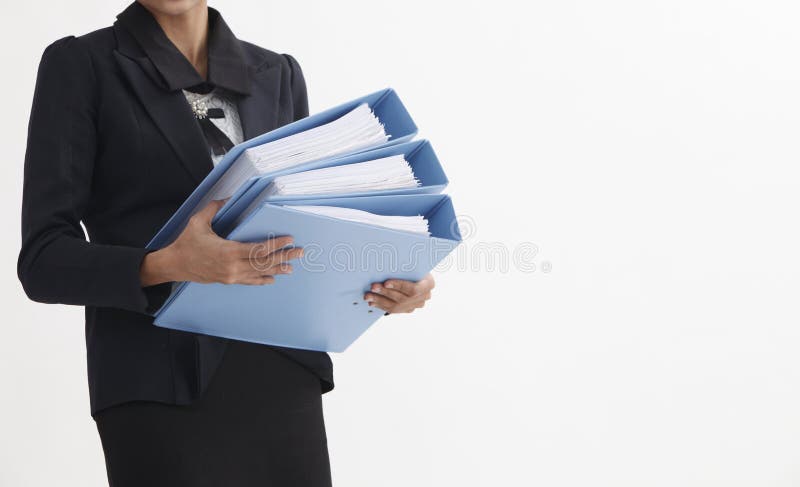 Carrying file folders stock photo. Image of document - 15849806