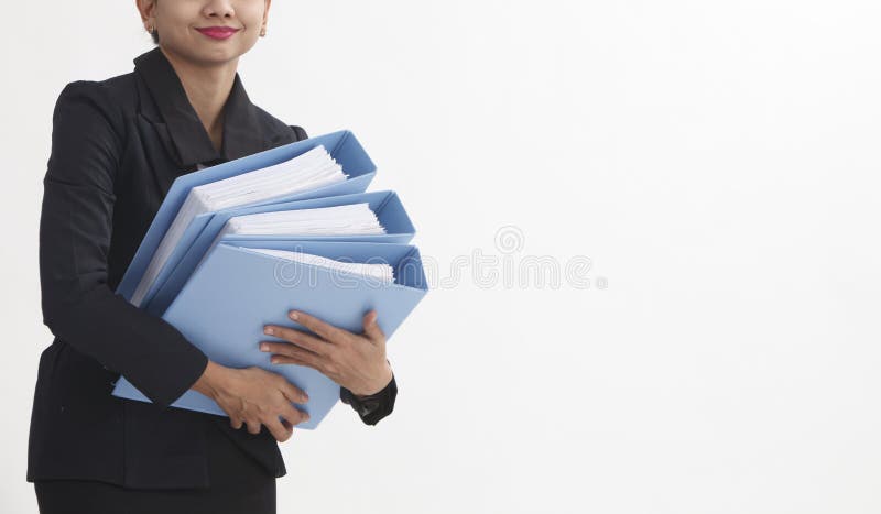 Carrying file folders stock photo. Image of document - 15849806