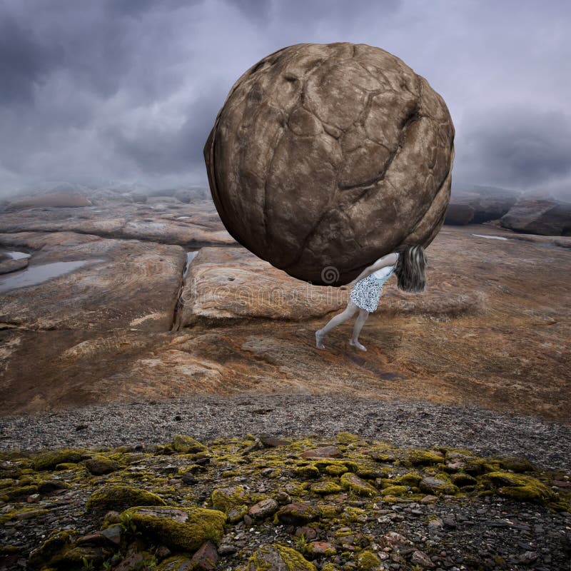 Carrying Boulder Stock Illustrations – 56 Carrying Boulder Stock ...