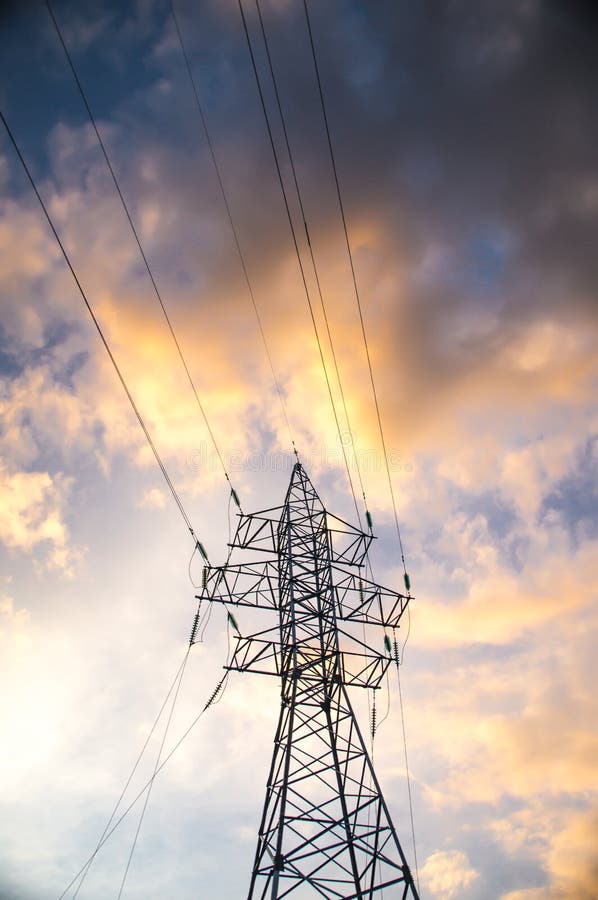 Carrying light .Power stock image. Image of landscape - 96886805