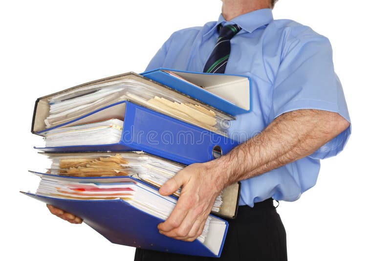 Man carrying many gifts stock photo. Image of funny, isolated - 30970818