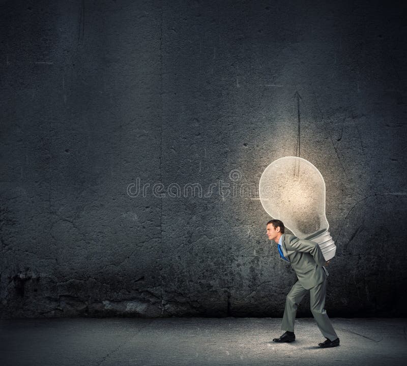 Carrying out an idea stock photo. Image of leadership - 46617346