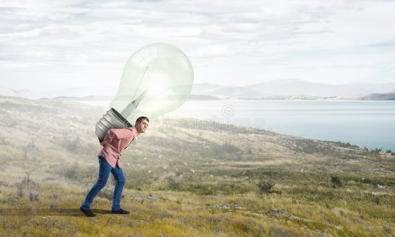 Carrying out an idea stock image. Image of leadership - 53149829