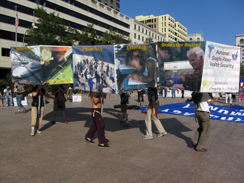 Carrying the Sign editorial photo. Image of occupy, jobs - 21499241