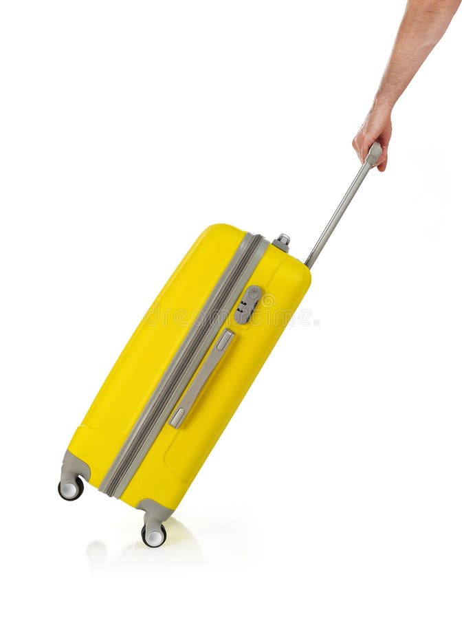 Carrying a suitcase stock image. Image of modern, suitcase - 64906639