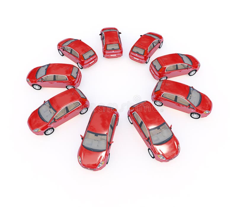 Cars 3d stock illustration. Illustration of motor, automotive - 9260822