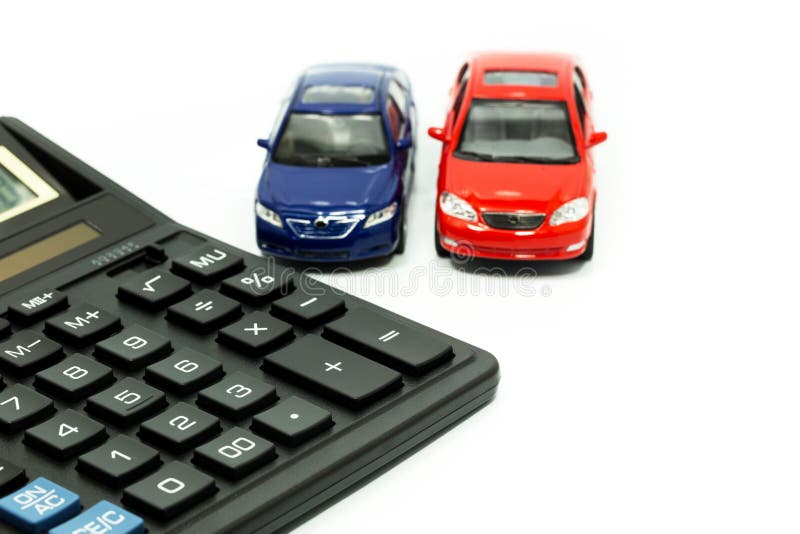 Cars and calculator stock image. Image of auto, service - 60728395