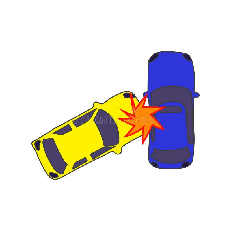 Cars Car Crash Accident Cartoon Vector Stock Vector - Illustration of ...