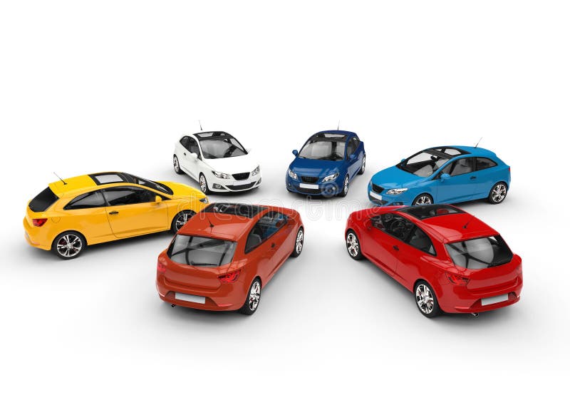 Cars and Colors stock illustration. Illustration of colors - 59006497