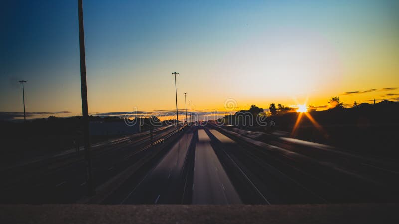 Cars Commuting in Early Morning in Toronto Stock Image - Image of work ...