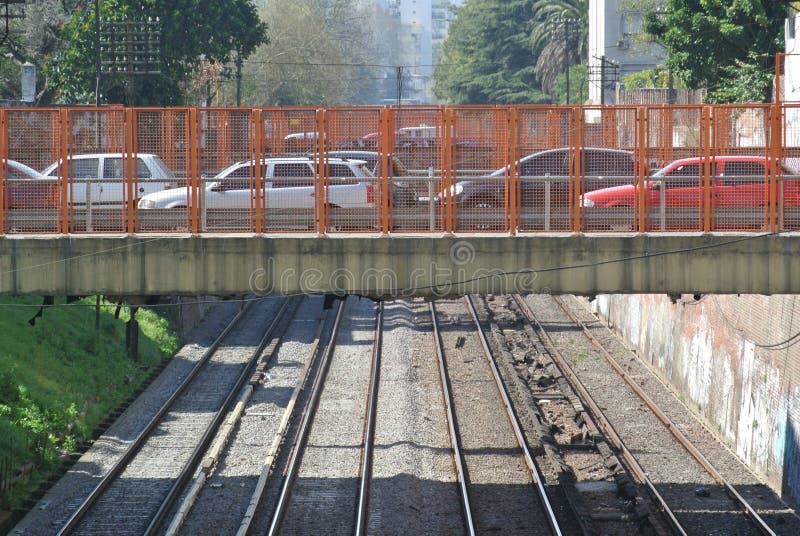 Cars crossing bridge stock photo. Image of urban, vehicle - 33099066