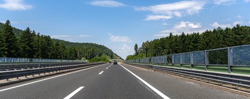 Cars are Driving on the Expressway. Stock Photo - Image of autobahn ...