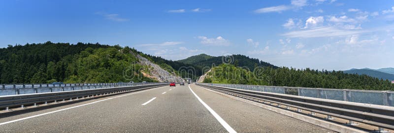 Cars are Driving on the Expressway. Stock Photo - Image of asphalt ...